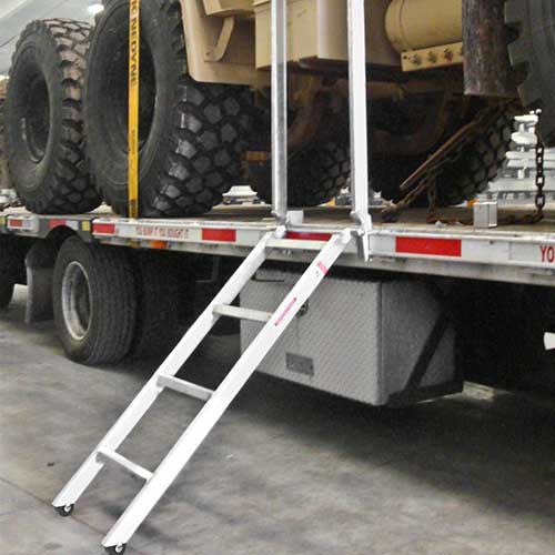 EZ Deck Step Rub Rail Ladder - Unique Truck Ladders