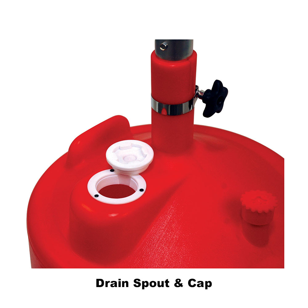John Dow 18 Gallon Economy Portable Poly Oil Drain - Unique Drain Plugs