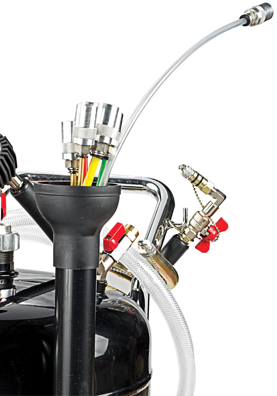 John Dow 20 Gallon Fluid Evacuator and Oil Drain Combo - Unique Drain Plugs