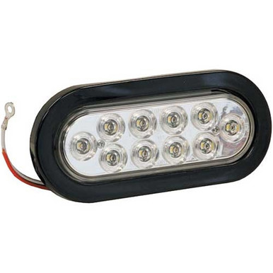 Buyers 6 Inch Clear Oval Backup Light Kit With 10 LEDs (PL-2 Connection ...