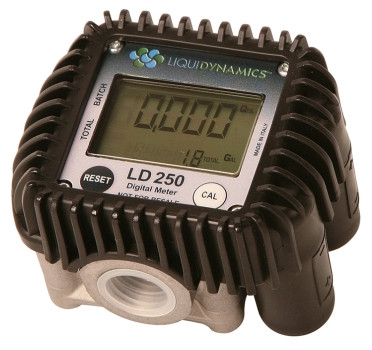 Liquidynamics In-Line Flow Meter with LCD Display - Unique Drain Plugs