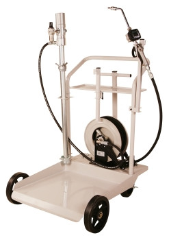 Liquidynamics Mobile Heavy Duty Cart with 3:1 Pump for 55 Gallon Drums ...