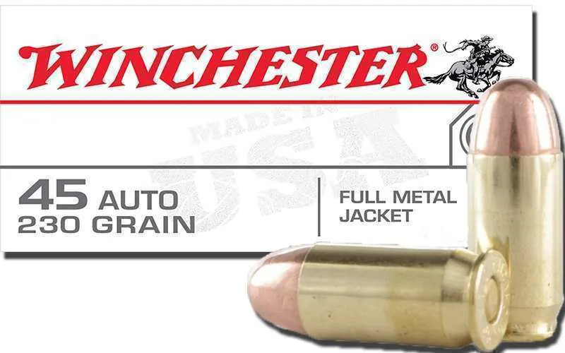 Winchester USA .45 Auto 230 Grain FMJ - Bereli Inc.