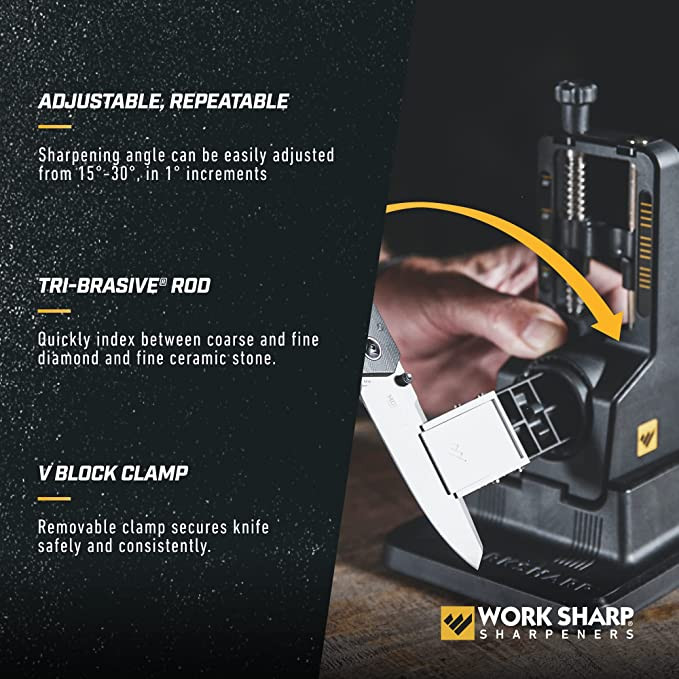 Work Sharp Precision Adjust Angle Set Knife Sharpener - WSBCHPAJ ...