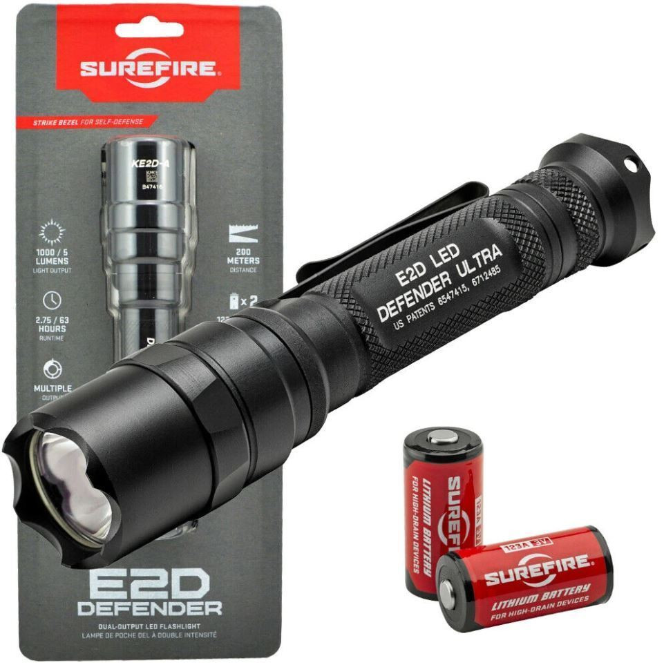 SureFire E2D Defender Ultra Dual-Output 1000 Lumen LED Flashlight ...