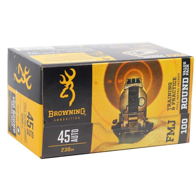 Browning 45 ACP Ammo 230 Grain Full Metal Jacket Ammunition - Bereli Inc.