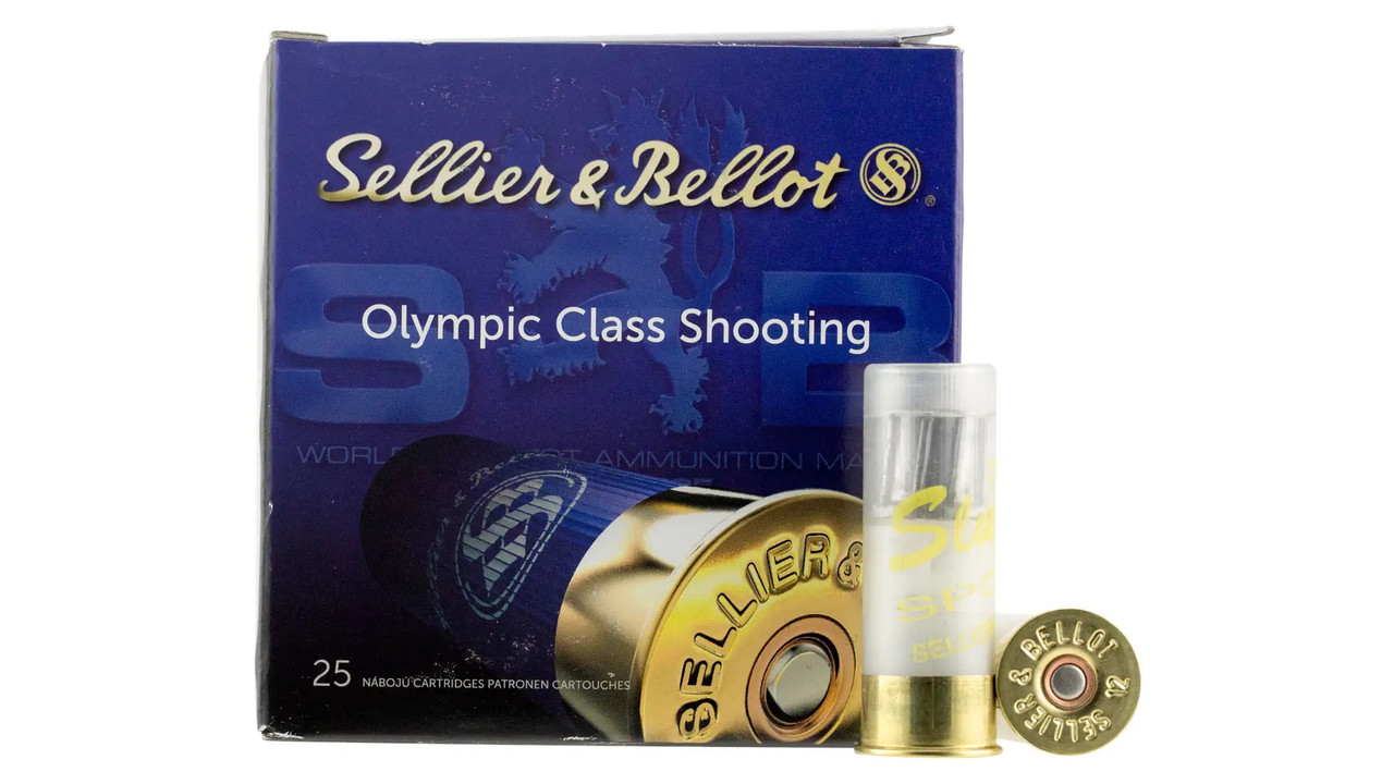 Sellier & Bellot SB12SLUG Shotgun 12 Gauge 2.75" 1 oz Rifled Slug Shot ...