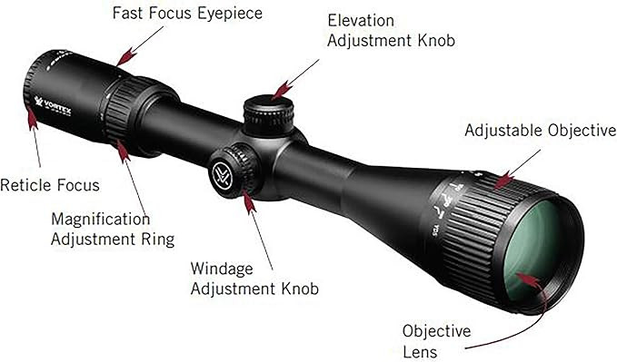 Vortex Crossfire II 3-12x56 Hog Hunter Riflescope – V-Brite Illuminated
