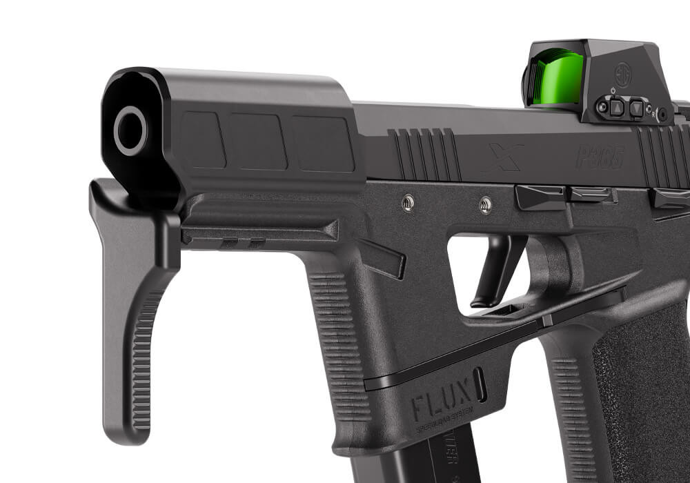 Sig Sauer P365 FLUX 9mm 21+1 6" w/ROMEO-X, Nitron Slide & Chassis System