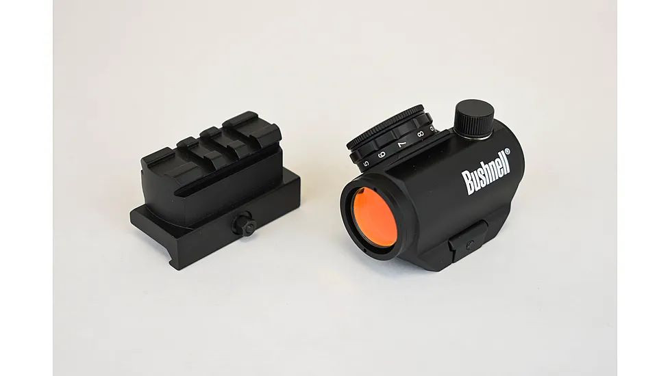 Bushnell Optics 1x 25mm Red Dot Riflescope with Riser Block, Matte Black