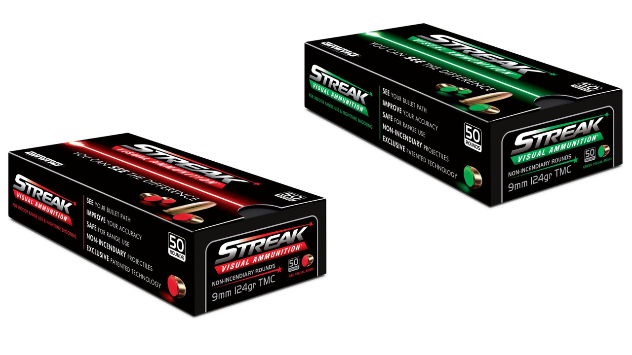 Ammo Inc 9mm Lugar 124 Grain TMJ, Streak Visual Ammo