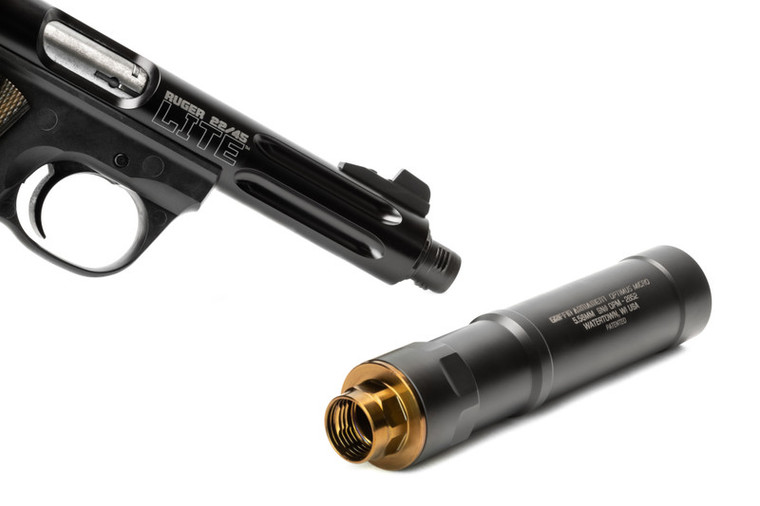 Griffin Armament Optimus Micro Suppressor – .22LR to .22-250, Black