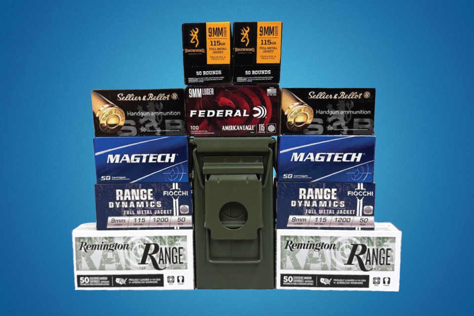 Ammo Flight Sampler Pack: 100 Rounds of 6 Top Ammo Brands - Bereli Inc.