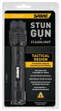 Sabre Stun Gun & Tactical LED Flashlight (1.139 Microcoulombs ...