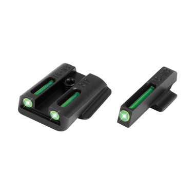 TRUGLO TFO SET - RUGER LC9/LC380 TRITIUM & FIBER FRONT AND REAR SIGHT ...