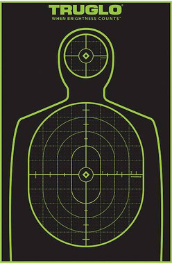 TRUGLO TARGET HANDGUN 12X18 - 50 PACK TRU-SEE REACTIVE & SPLATTER ...