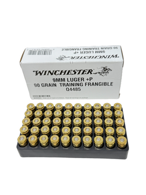 Winchester 9mm Luger +P 90 Grain Frangible