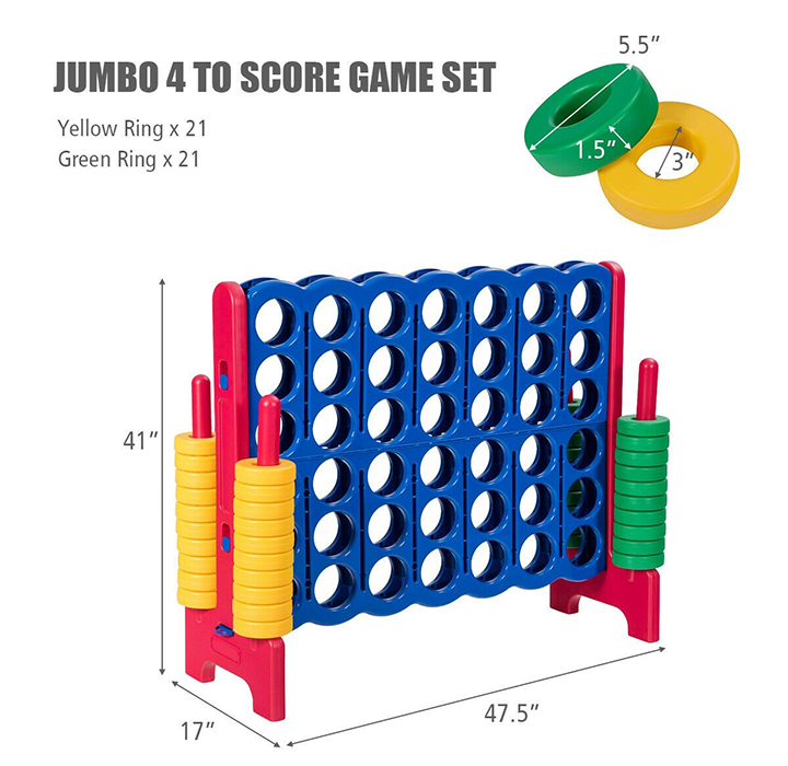 Indoor/Outdoor Jumbo 4-to-Score Game Set - UntilGone.com