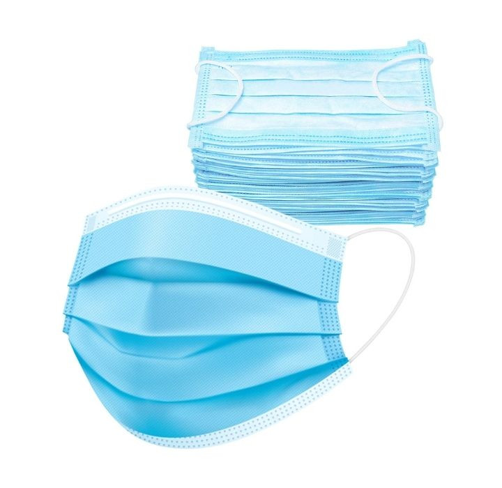 Disposable 3-Ply Protective Face Masks (100-Pack) - UntilGone.com