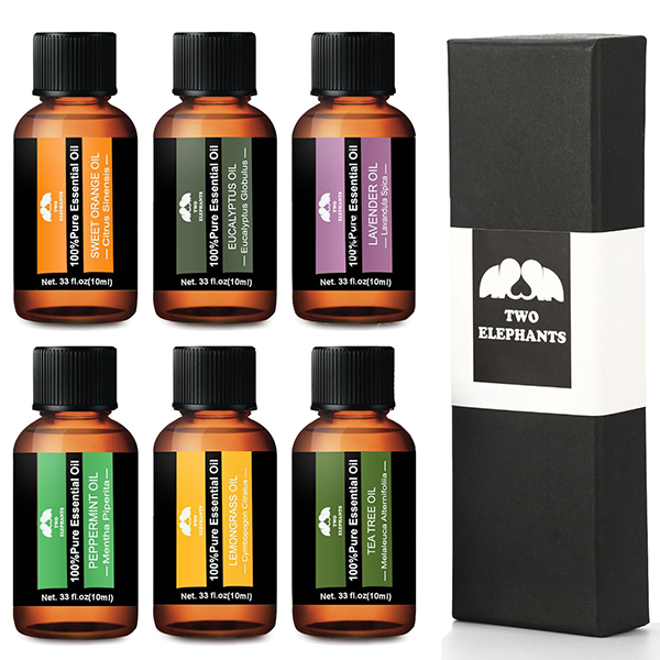 6-Piece Aromatherapy Therapeutic Grade Essential Oil Gift Set ...