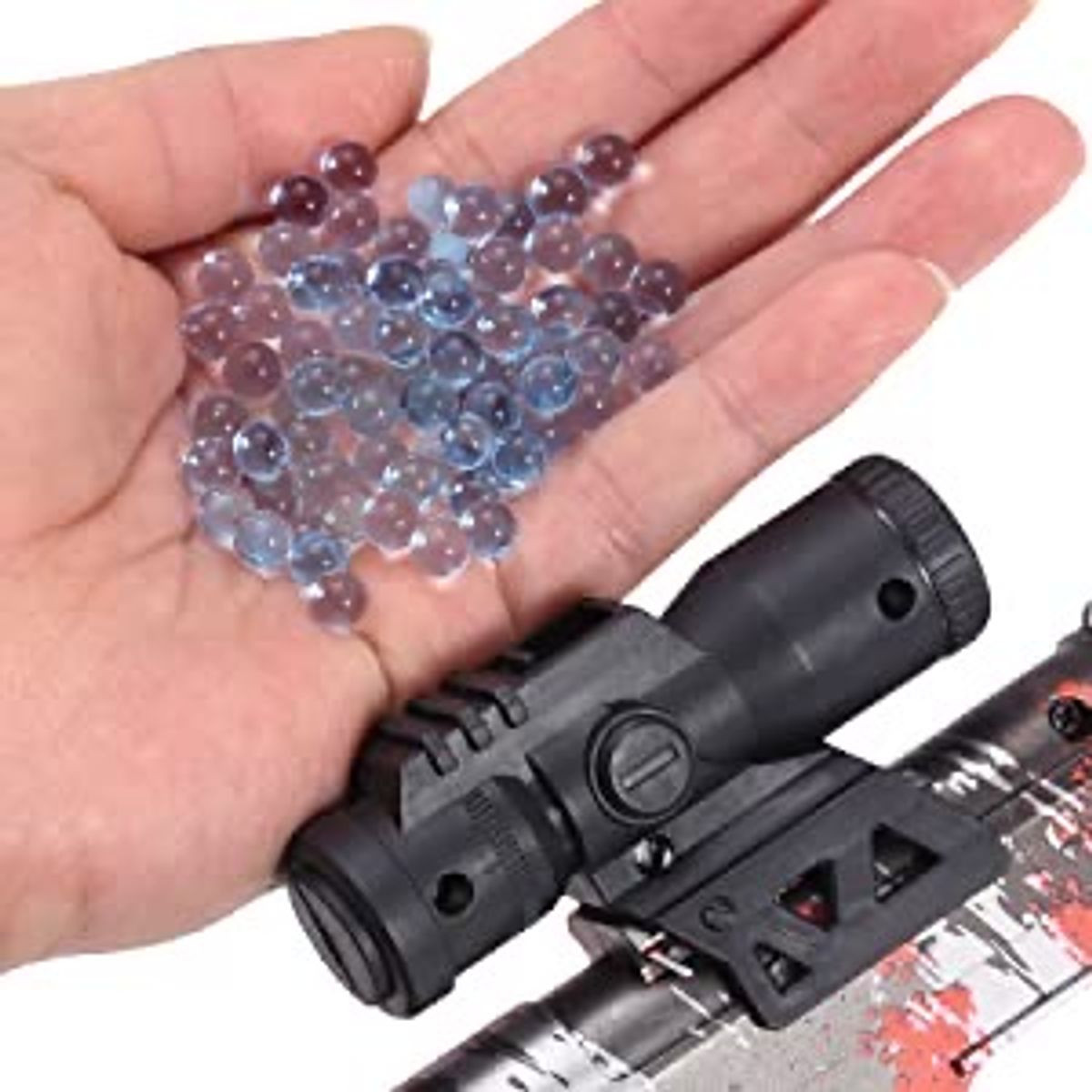 Semi-Automatic Water Gel Beads Toy Gun with 10,000 Beads - UntilGone.com
