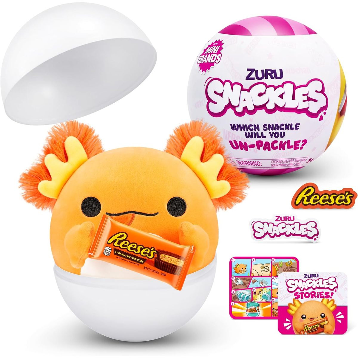 Zuru™ Snackles 5.5-Inch Super Soft Squeezable Plush (Mystery Surprise ...