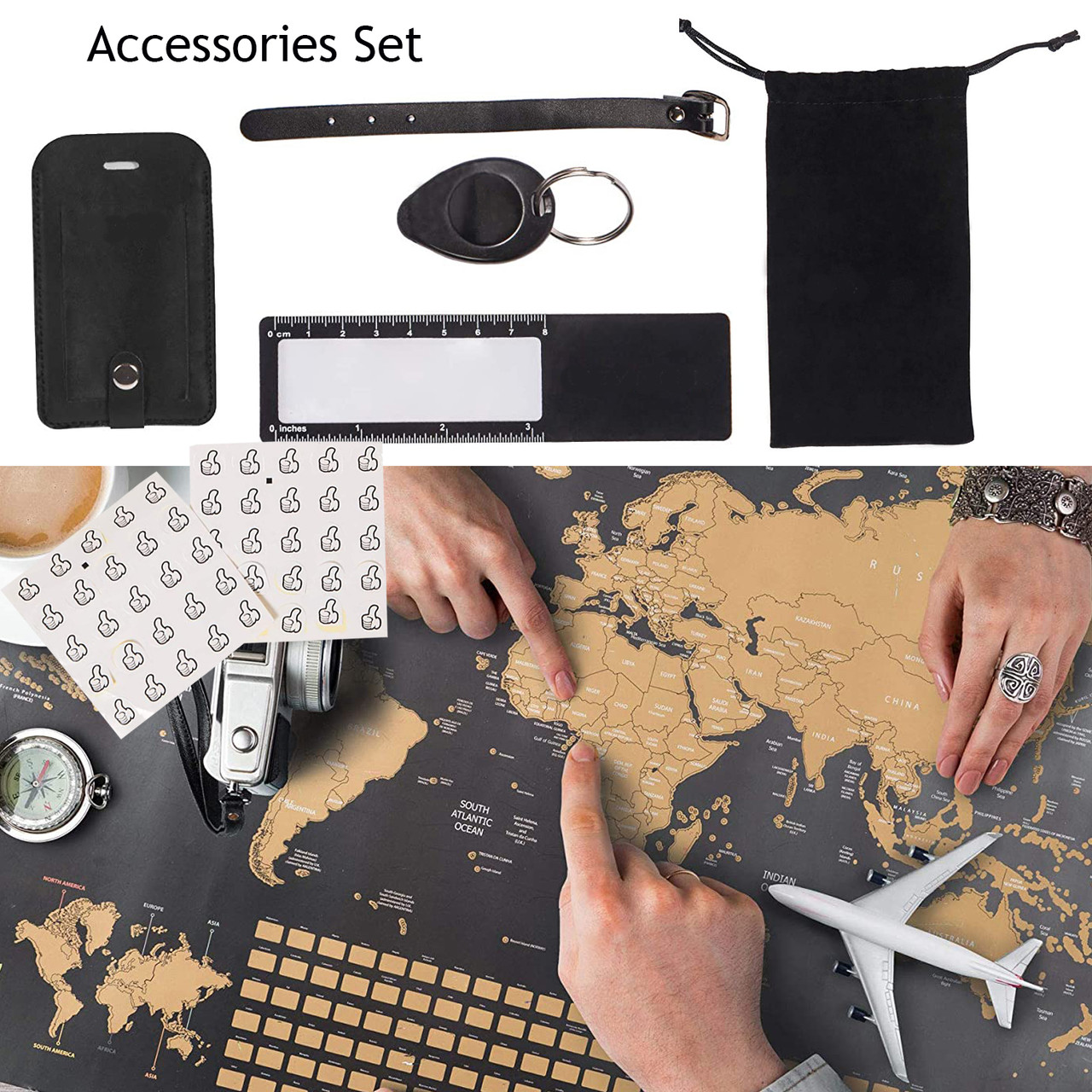 Scratch-off Travel Destination Tracker World Map Poster - UntilGone.com