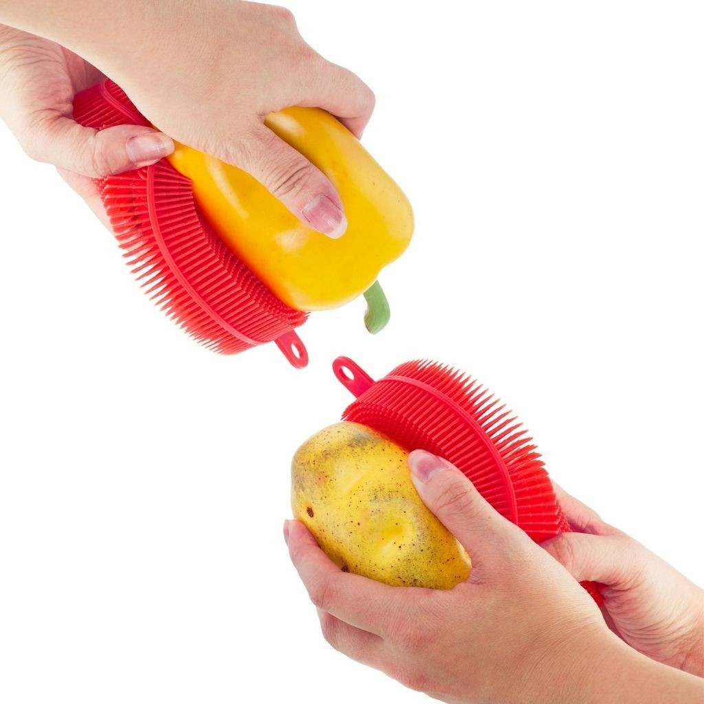 Large Silicone Bristle Scrubbing Pad (2-Pack) - UntilGone.com
