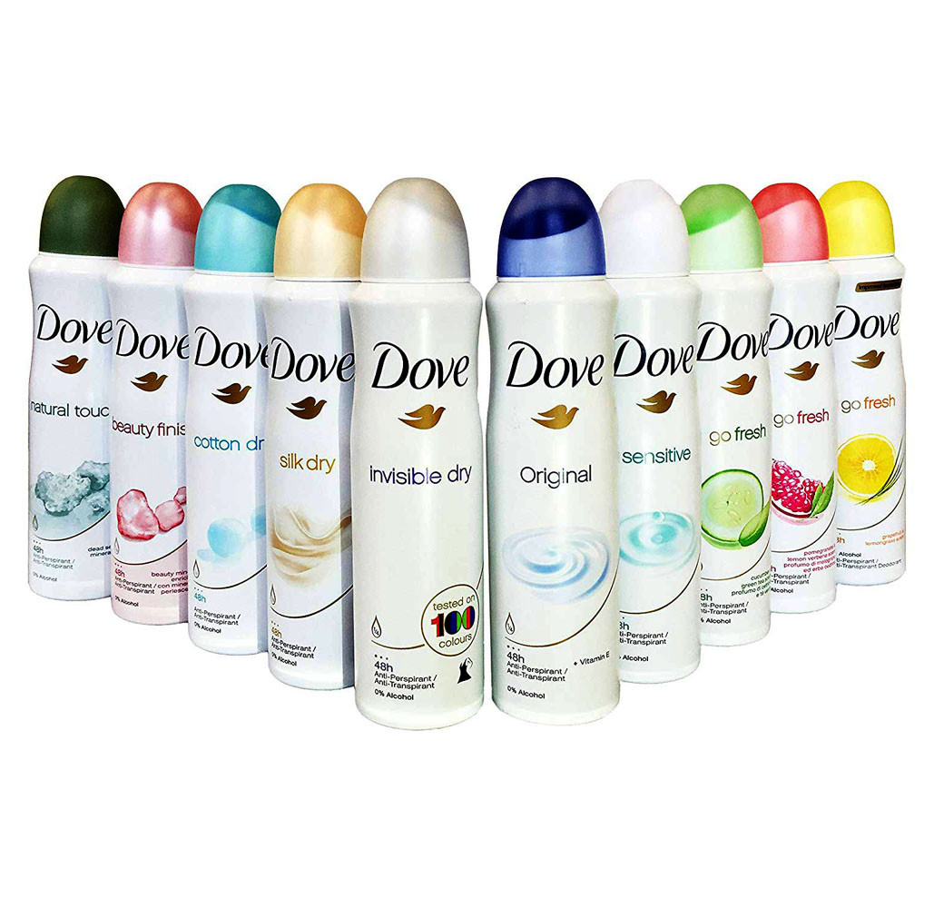 Dove® Women's Antiperspirant Deodorant Spray (10-Pack) - UntilGone.com