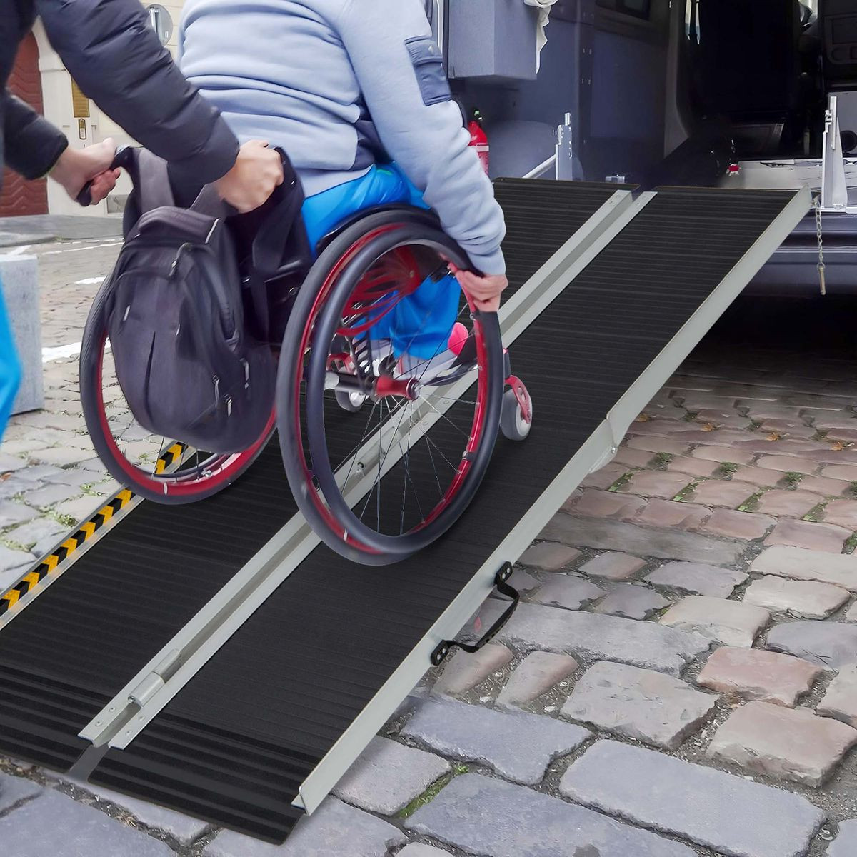 Portable Aluminum Wheelchair Ramp (4 Sizes) - UntilGone.com