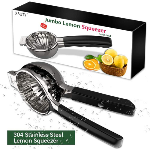 Extra Large Citrus Squeezer in Stainless Steel - UntilGone.com