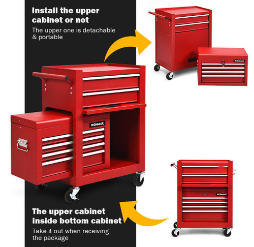 Rolling 6-Drawer Tool Chest with Riser - UntilGone.com