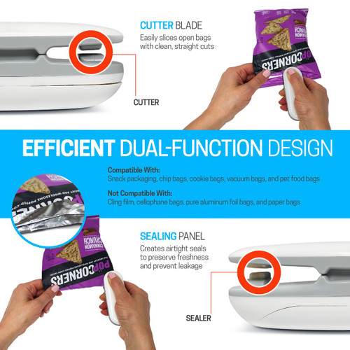 2-in-1 Mini Bag Sealer & Cutter (2-Pack) - UntilGone.com