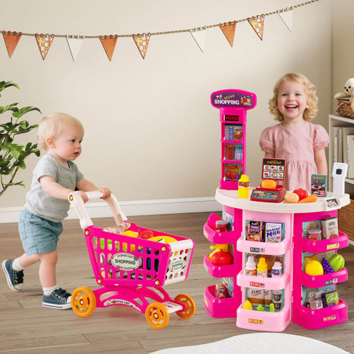 Grocery Store Play Set with Shopping Cart (76 Piece Set) - UntilGone.com