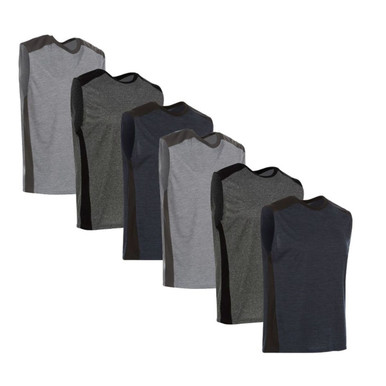 Men's Active Athletic Dry-Fit Tank Top (6-Pack) - UntilGone.com