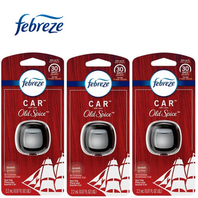 Febreze® CAR Old Spice Air Freshener Vent Clip (3-Pack) - UntilGone.com