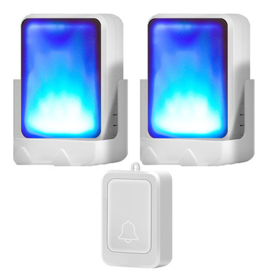 Doorbell with 7 Bright Light Colors and 4 Volumes, 600ft Wireless ...