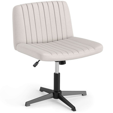 Cross Leg Desk Chair with Soft Cushion and Adjustable Height ...