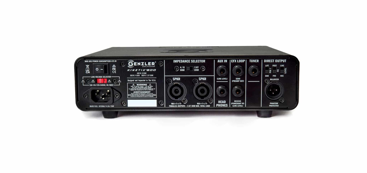 Genzler Kinetix - 800 Watt Bass Amplifier with Tube Preamp