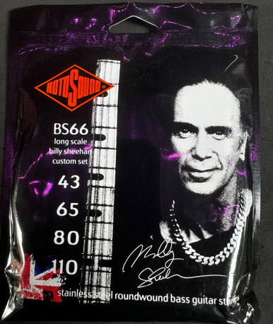 ROTOSOUND BS66 Billy Sheehan Signature Set, Bass Strings, 4 String Set, 43-110