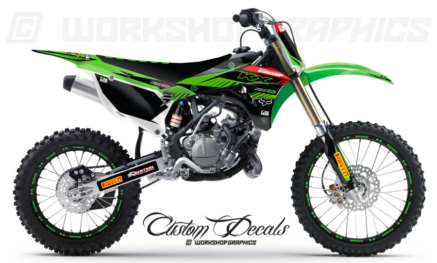 2014 KX85 Chase - Graphics Kit - Workshop Graphics