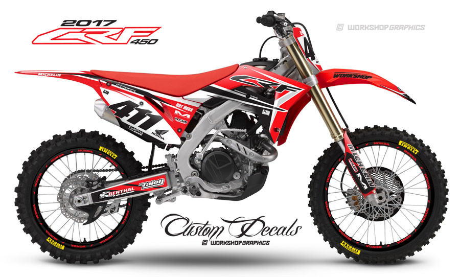 2017 Honda CRF450 Custom Graphics Kit