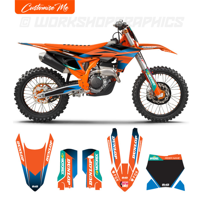 KTM Custom Graphics Kits & Race Numbers