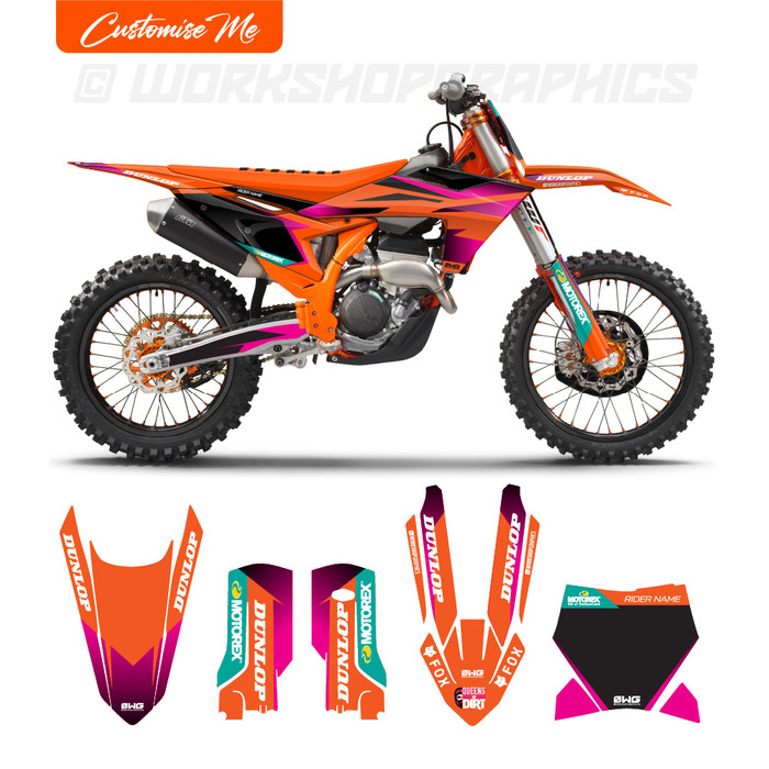 KTM Custom Graphics Kits & Race Numbers