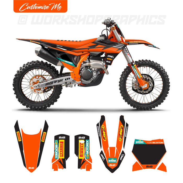 KTM Custom Graphics Kits & Race Numbers