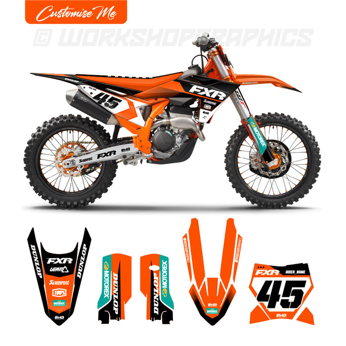 KTM Custom Graphics Kits & Race Numbers