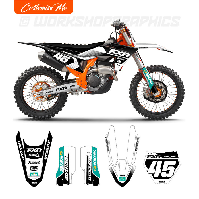 KTM Custom Graphics Kits & Race Numbers