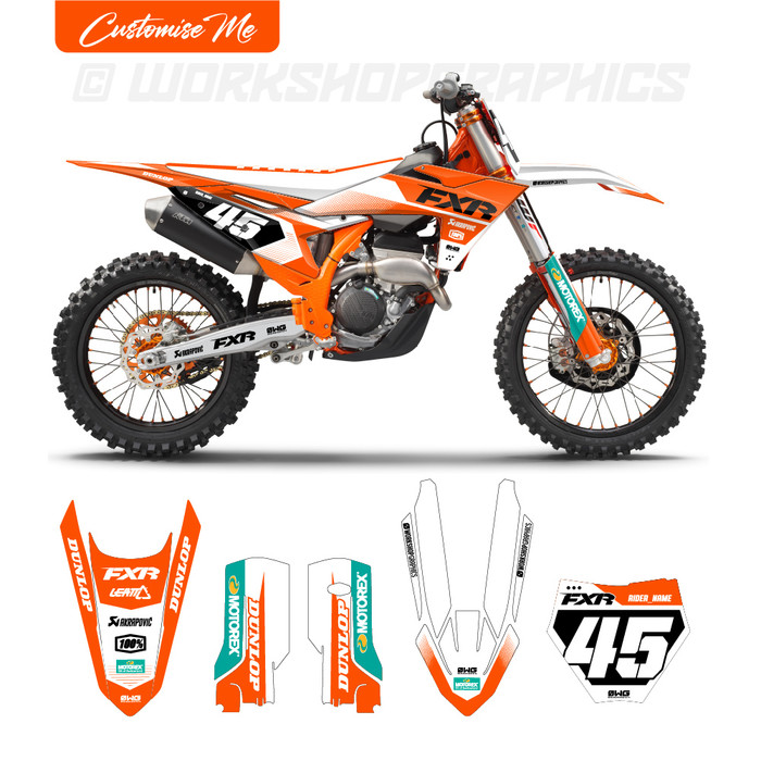 KTM Custom Graphics Kits & Race Numbers