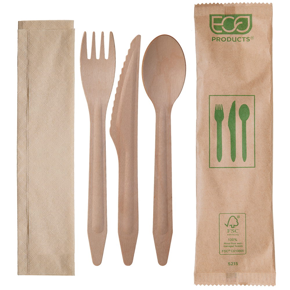 6.5in Wood Cutlery Kit (K,F,S,N)