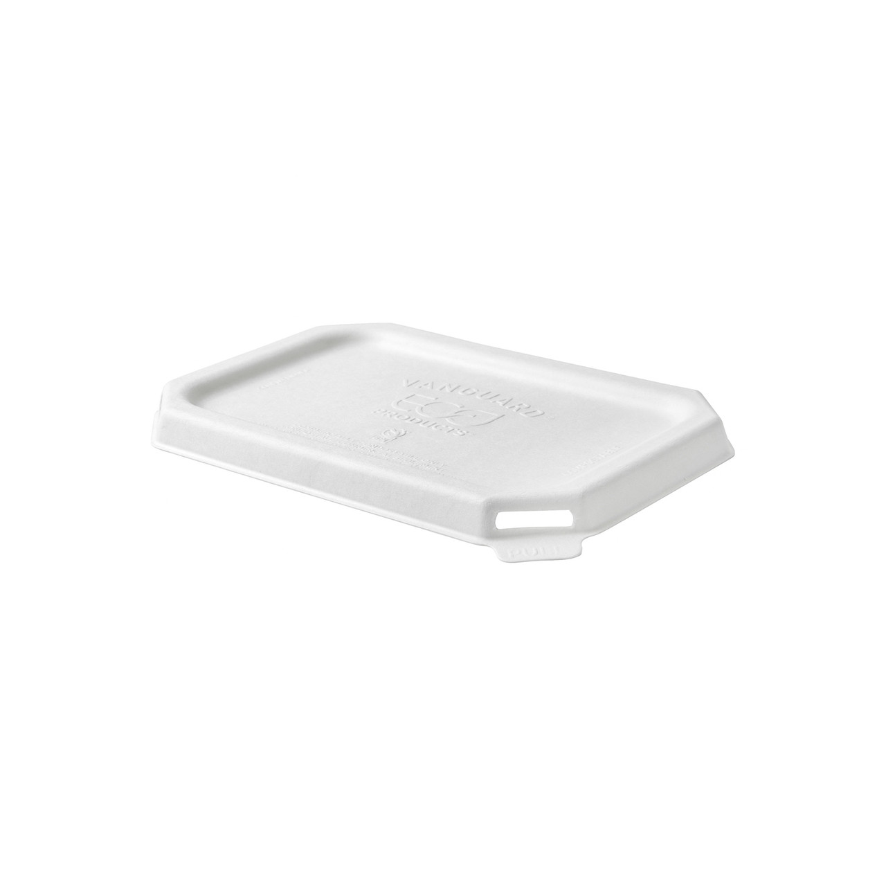 16oz WorldView™ Flat Fiber Lid for Rectangular Containers | Vanguard®
